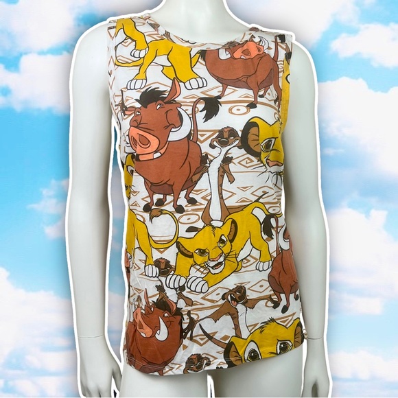 Disney | Tops | Disney The Lion King Simba Timon Pumbaa Muscle Tank ...